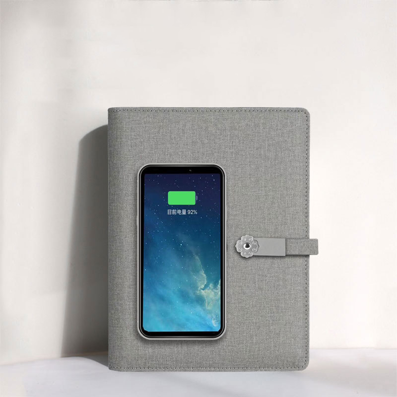 spiral binding a5 wireless powerbank notebook - Full Color Print