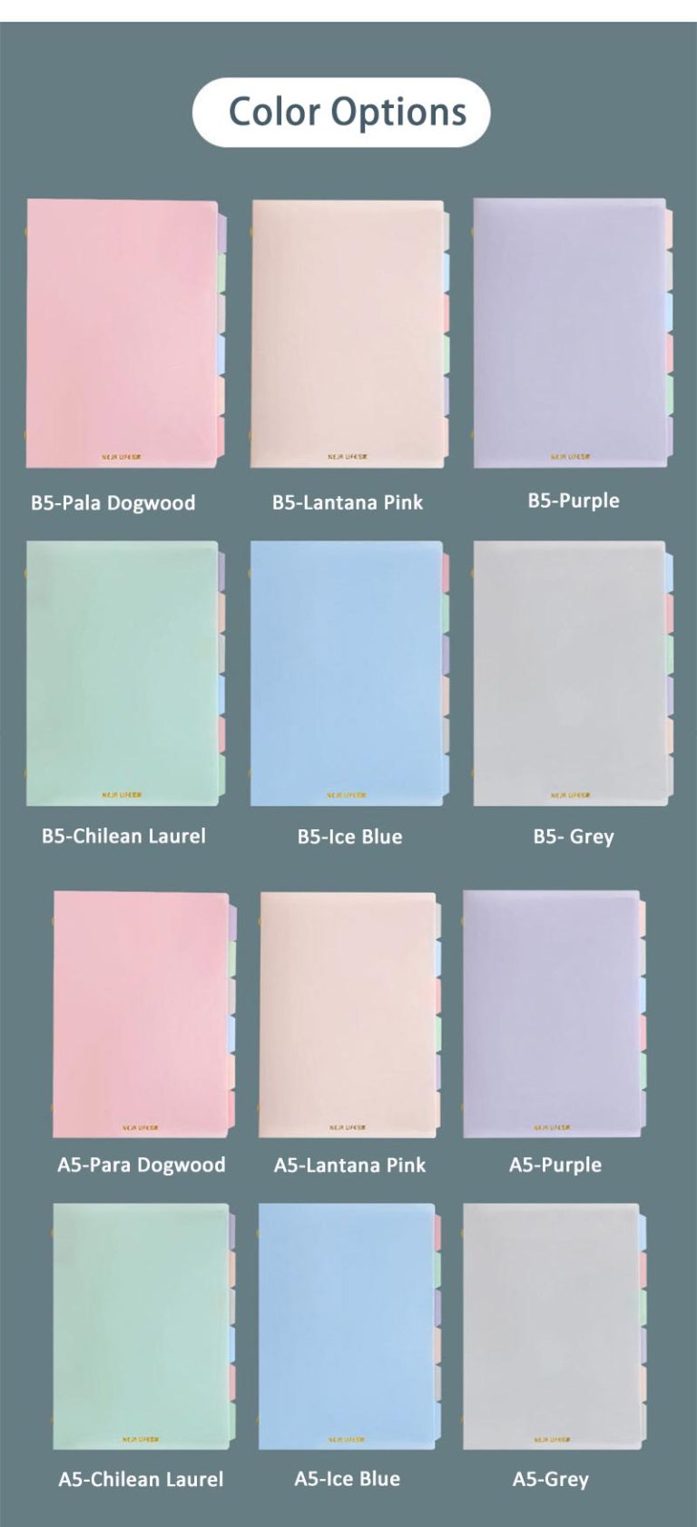 A5 Size Loosing Binding Custom Logo Notebook Print Company Brands ...