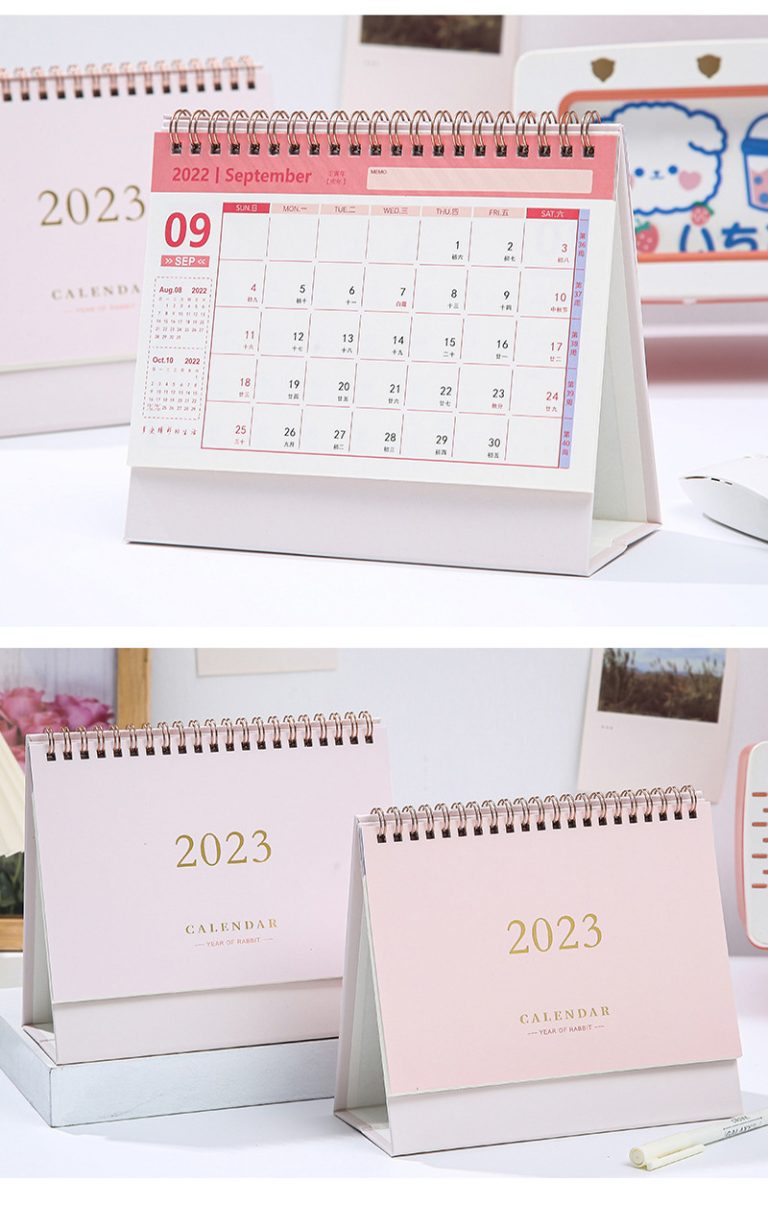 Monthly Calendar Design Template 2023 Printable Custom Free - Full ...