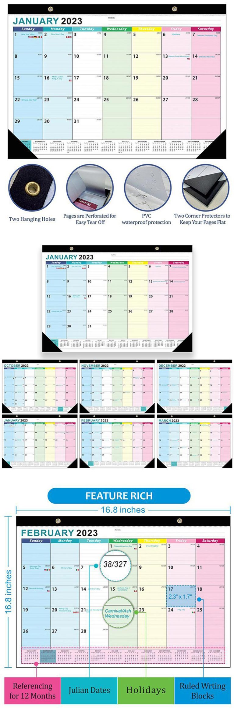 Chinese Calendar 2022 2023 October With Holiday Printable - Full Color ...