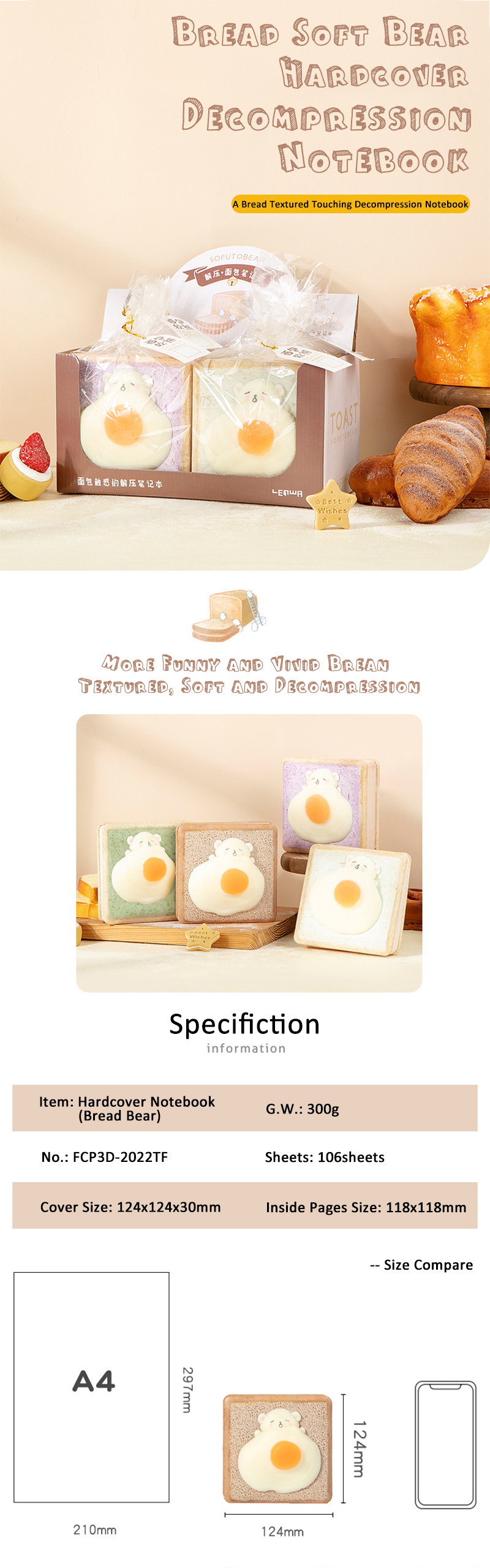 Leather Custom Decompression Notebook - Full Color Print