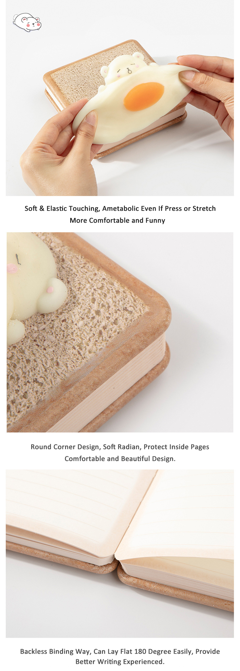 Leather Custom Decompression Notebook - Full Color Print