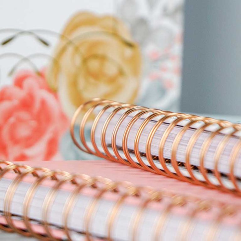 Hardcover Planner Tabs Color Printing Spiral Binding Wire-O OEM - Full ...