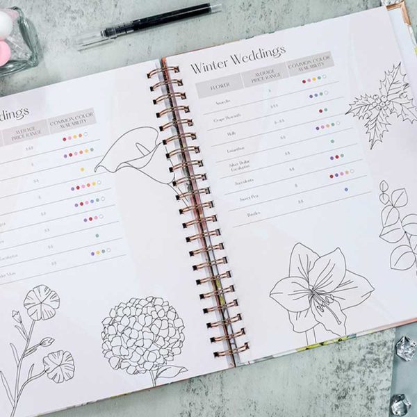 Hardcover Planner Tabs Color Printing Spiral Binding Wire-O OEM - Full ...