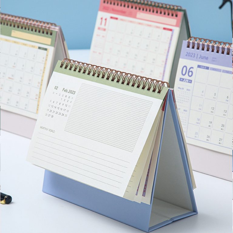 Monthly Calendar Design Template 2023 Printable Custom Free - Full ...