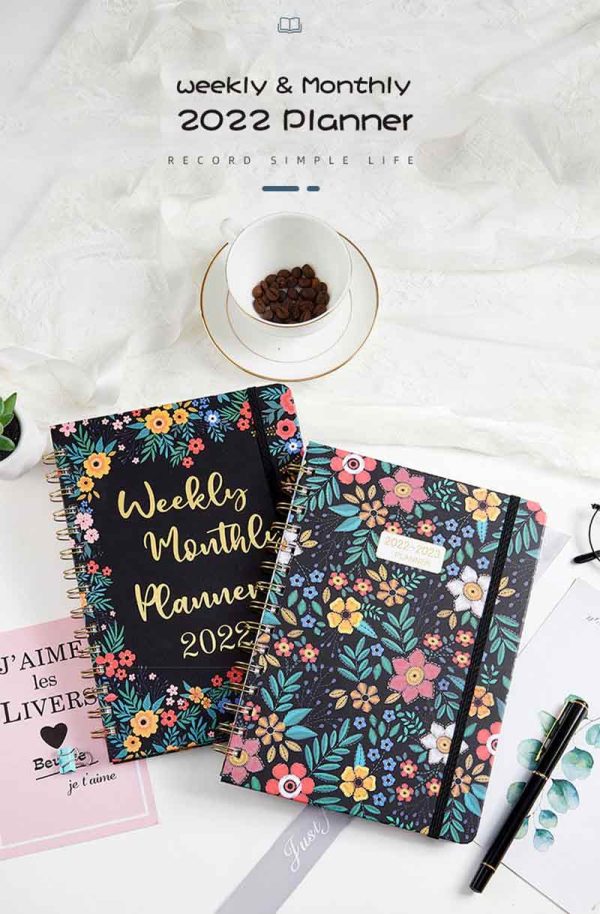 Paper Hardcover Spiral Binding Planner Builder Pocket Notebook - Full ...