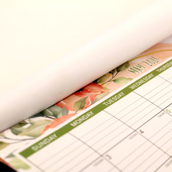Pink Design Spiral Binding Customized Calendar Printable 2023 - Full ...