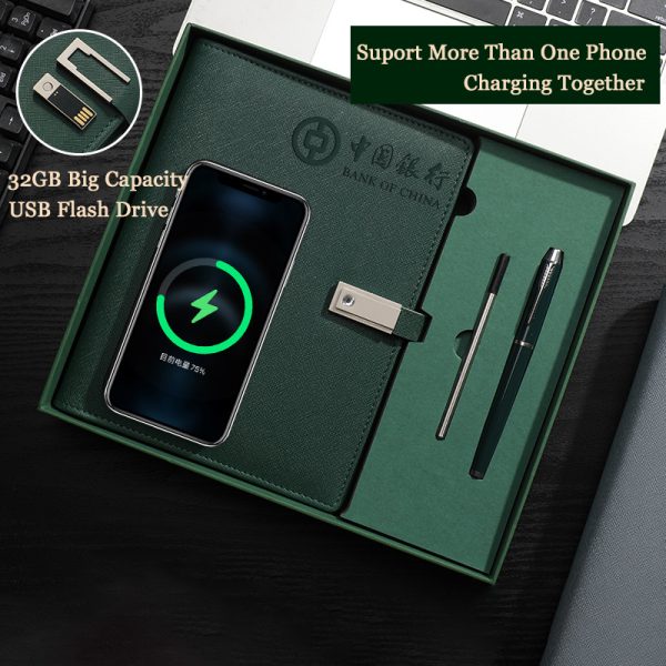 Wireless powerbank custom notebook print set - Full Color Print