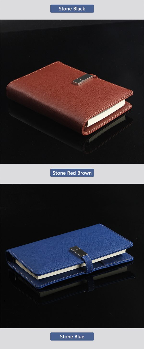 Wireless charging powerbank custom notebook - Full Color Print