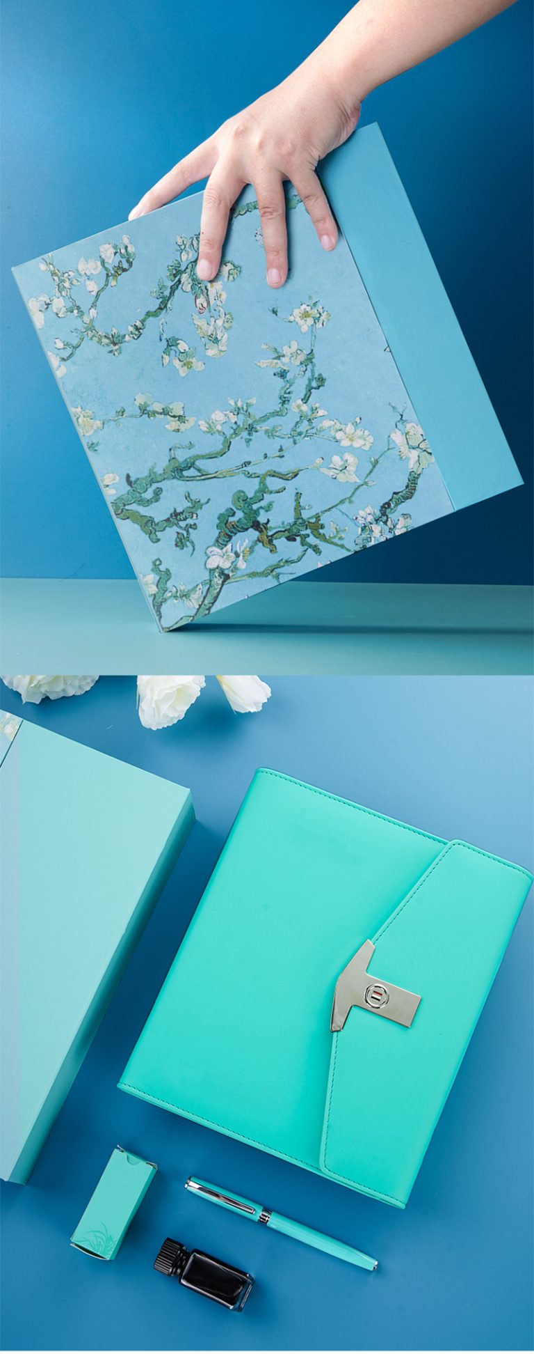 Avocado leather powerbank notebook printable - Full Color Print