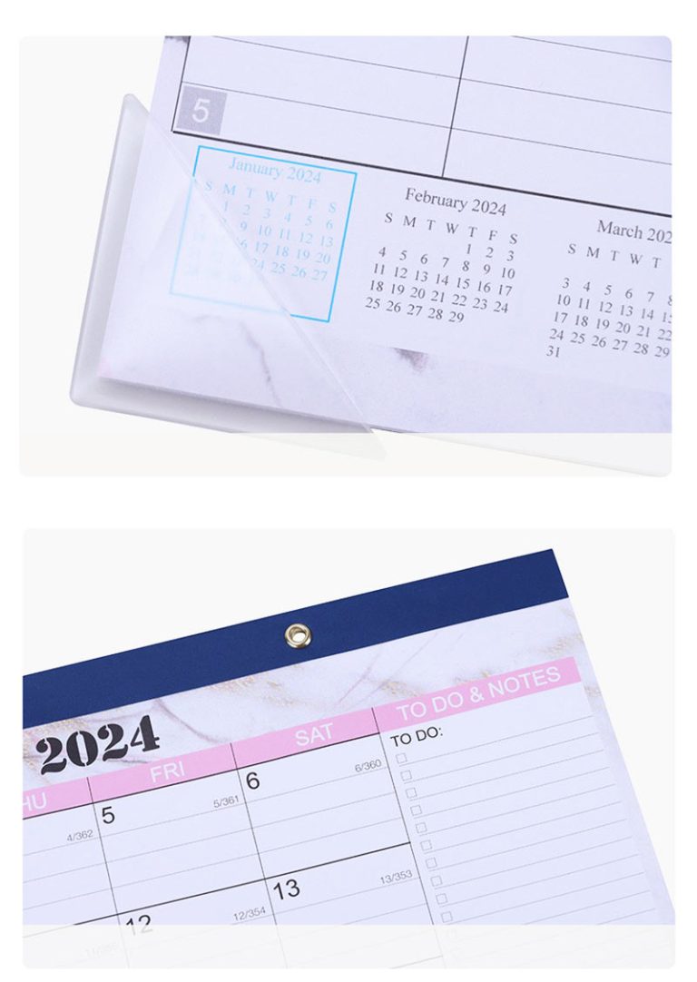 2025 Wall Calendar Note Pad Custom Printing - Full Color Print