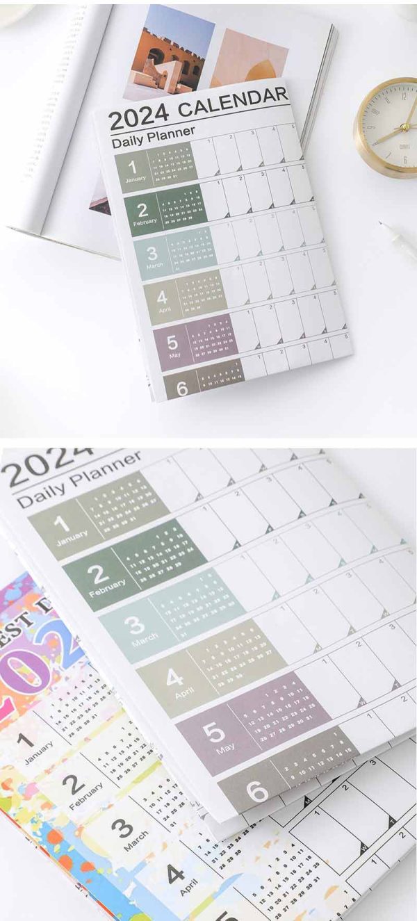 List 365 Days Daily Notes Custom Calendar - Full Color Print