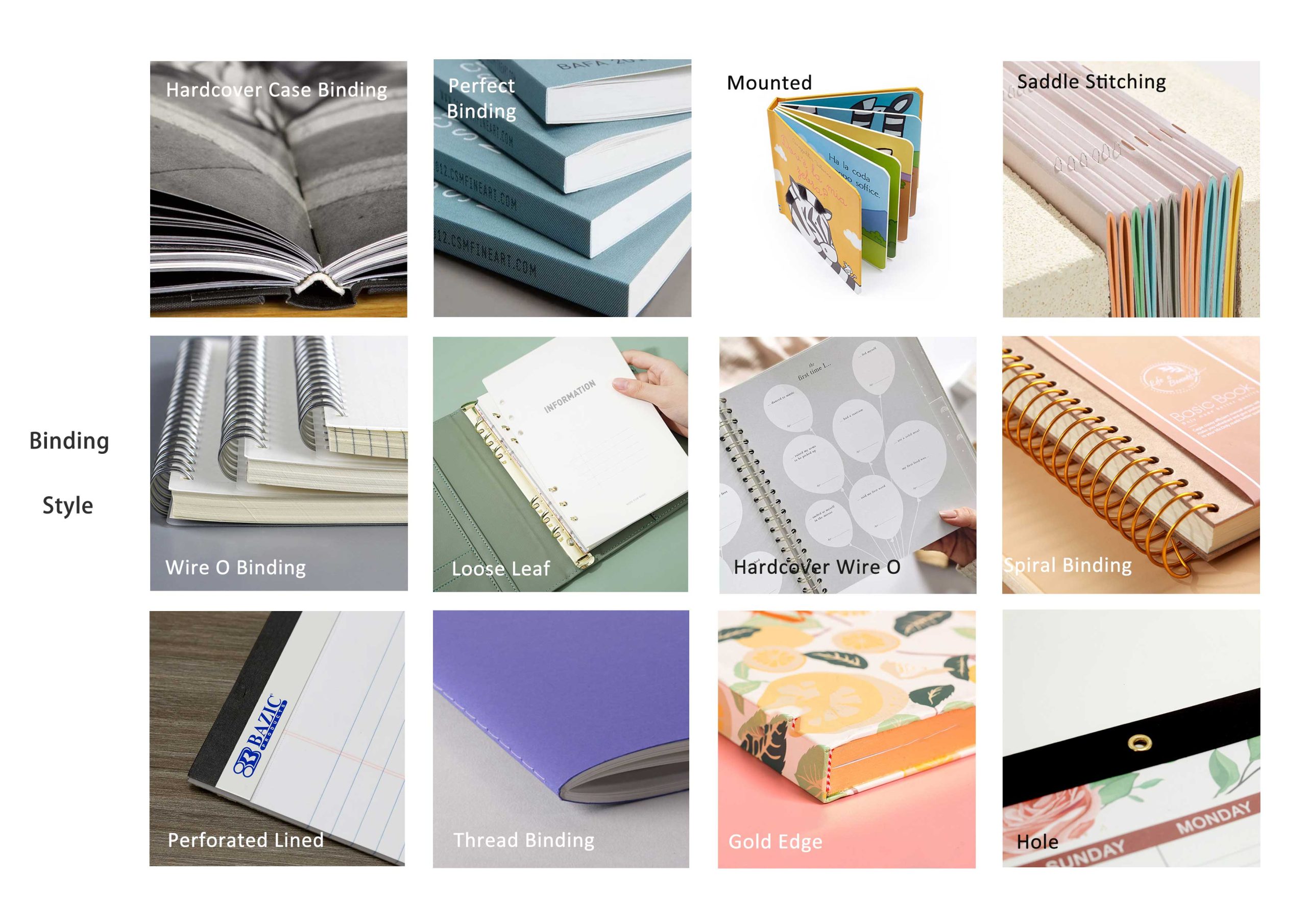 How can I select the best materials for my notebook print?